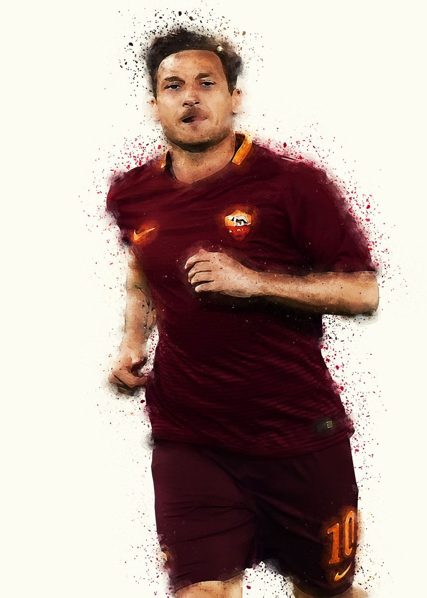 'Francesco Totti' Poster, picture, metal print, paint by RobertHall ...
