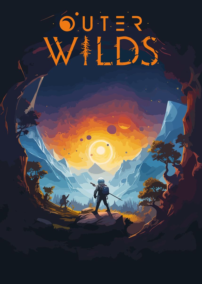 'Outerwilds' Poster, picture, metal print, paint by Brave | Displate