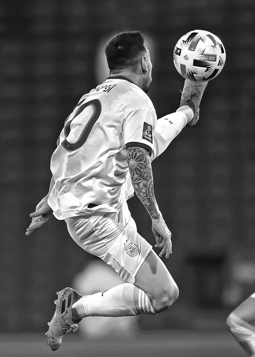 'Messi' Poster, picture, metal print, paint by Najib artwork | Displate