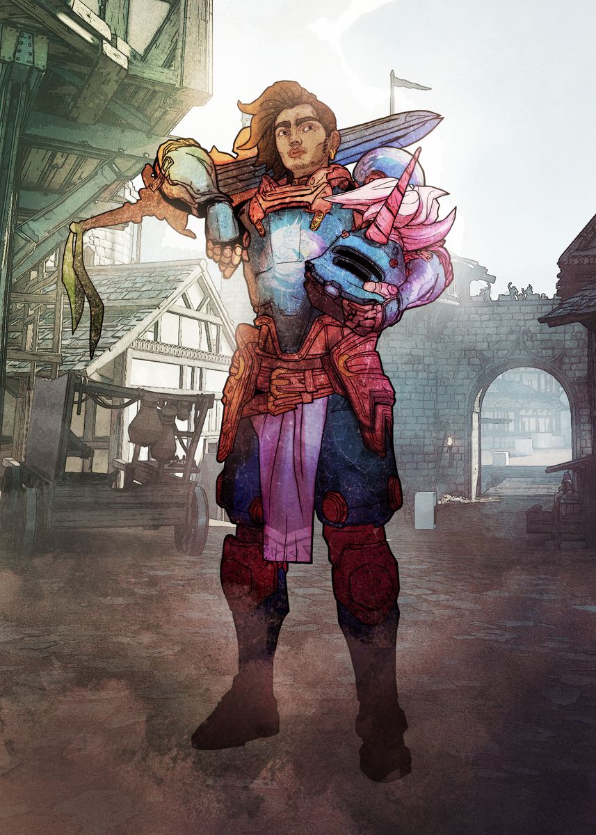 'Paladin Mike' Poster, picture, metal print, paint by Tiny Tina's ...