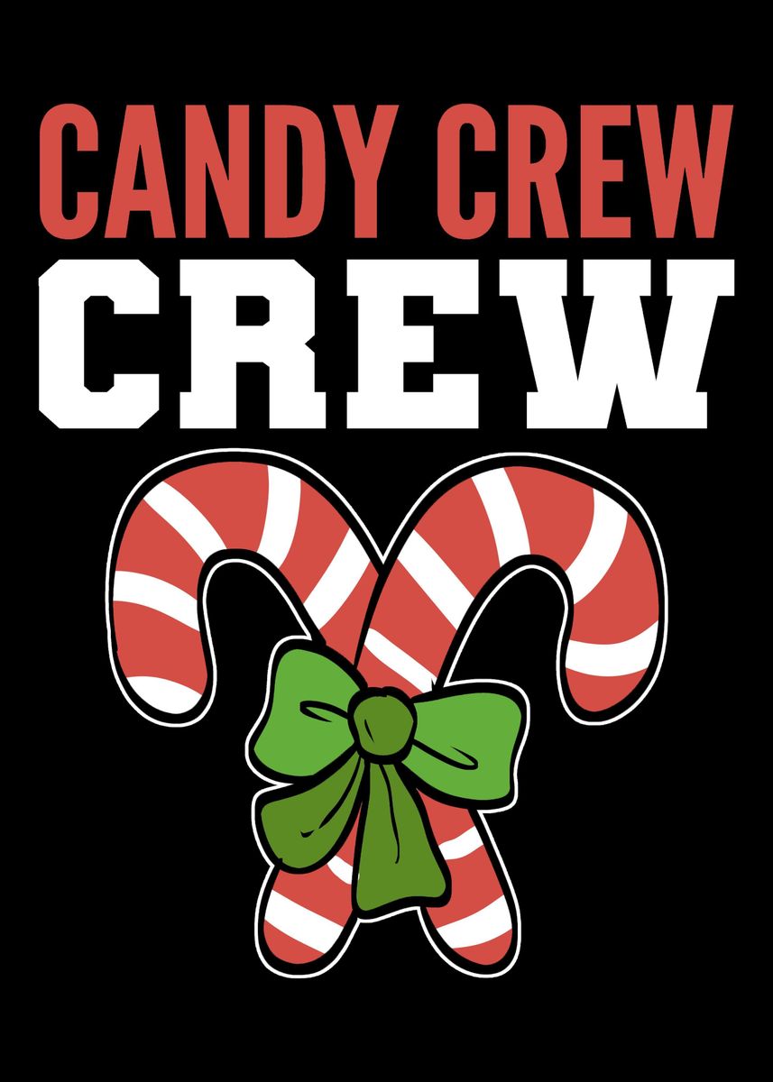'Candy Cane Crew Pastry Mak' Poster, picture, metal print, paint by ...