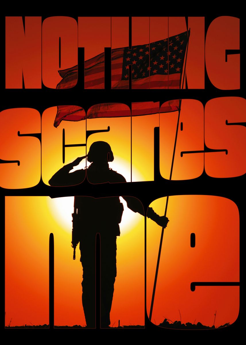 'Nothing Scares me' Poster, picture, metal print, paint by ...