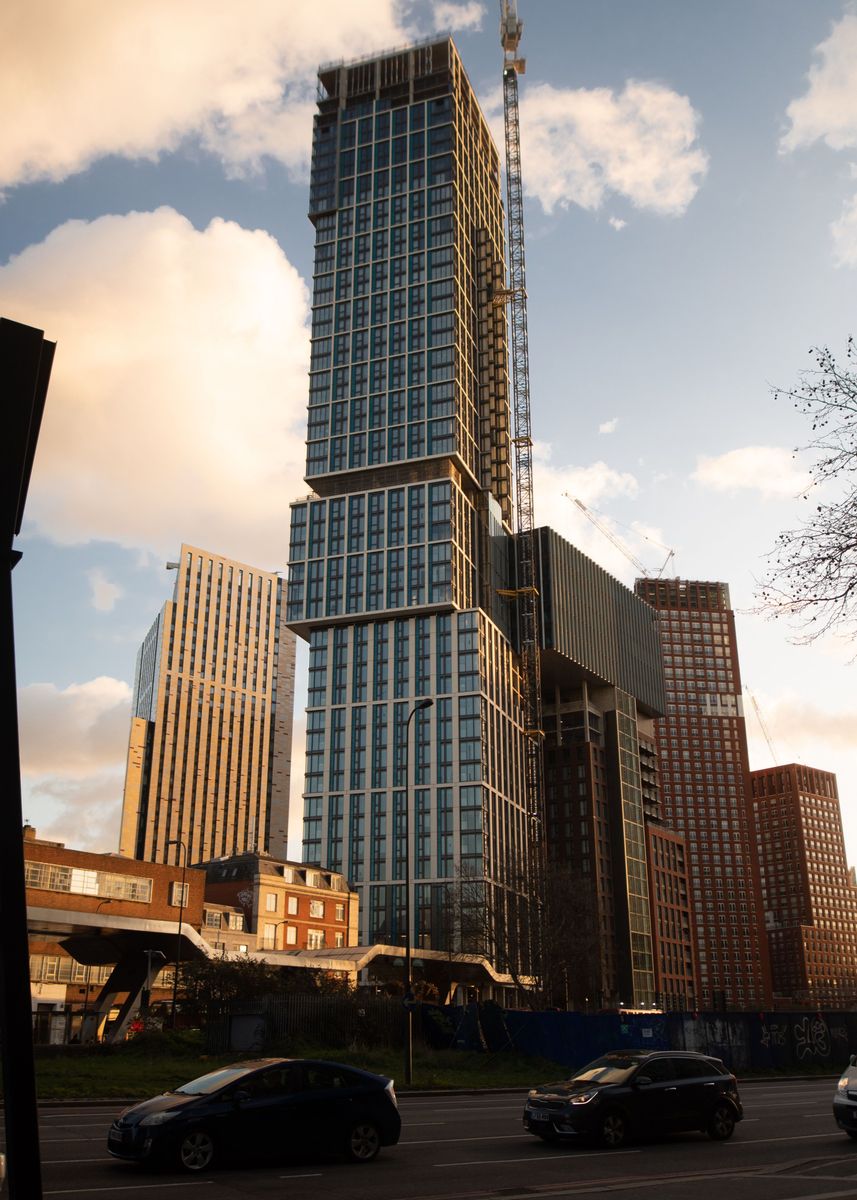 'A Greater London Tower' Poster, picture, metal print, paint by Oscar ...