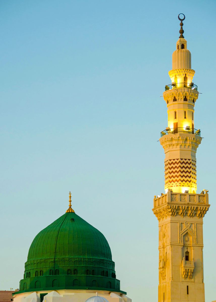'Islamic Mosque Madinah' Poster, picture, metal print, paint by ...