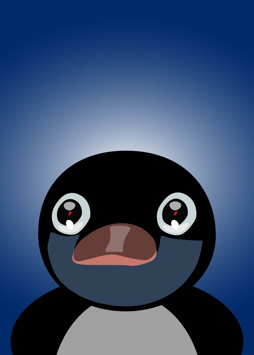 'Penguin Noot Noot' Poster, picture, metal print, paint by Deni Firkins ...