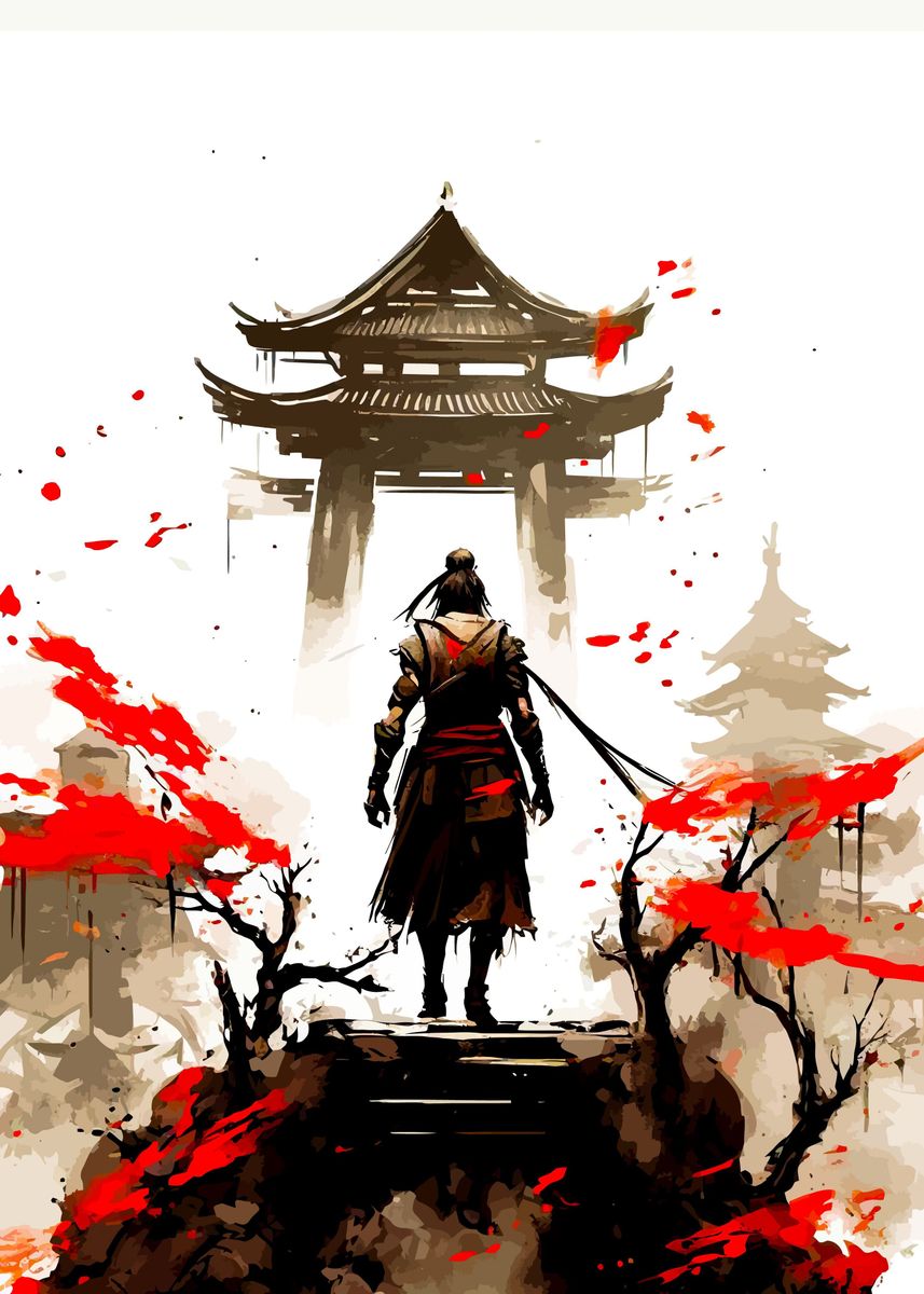 'Warrior' Poster, picture, metal print, paint by Fudin Alfana | Displate