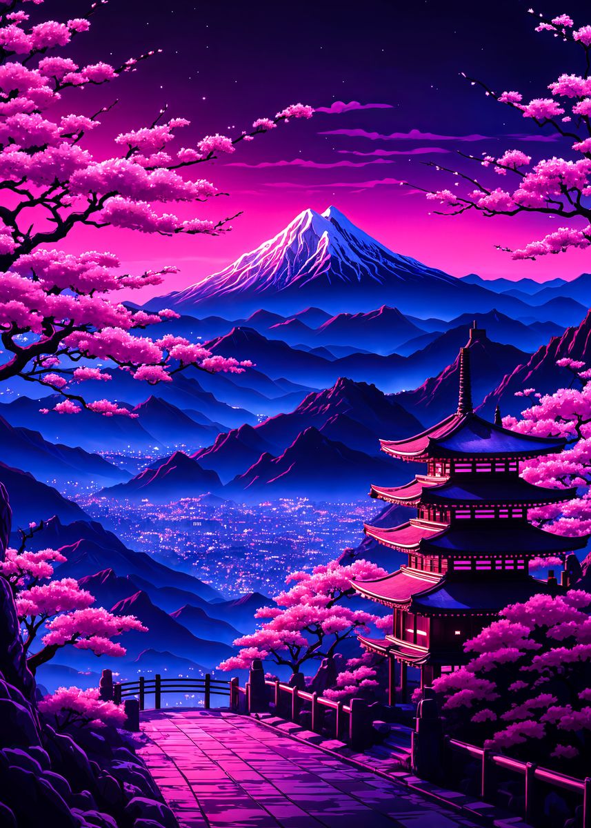 'Japanese Neon Artwork' Poster, picture, metal print, paint by Art ...