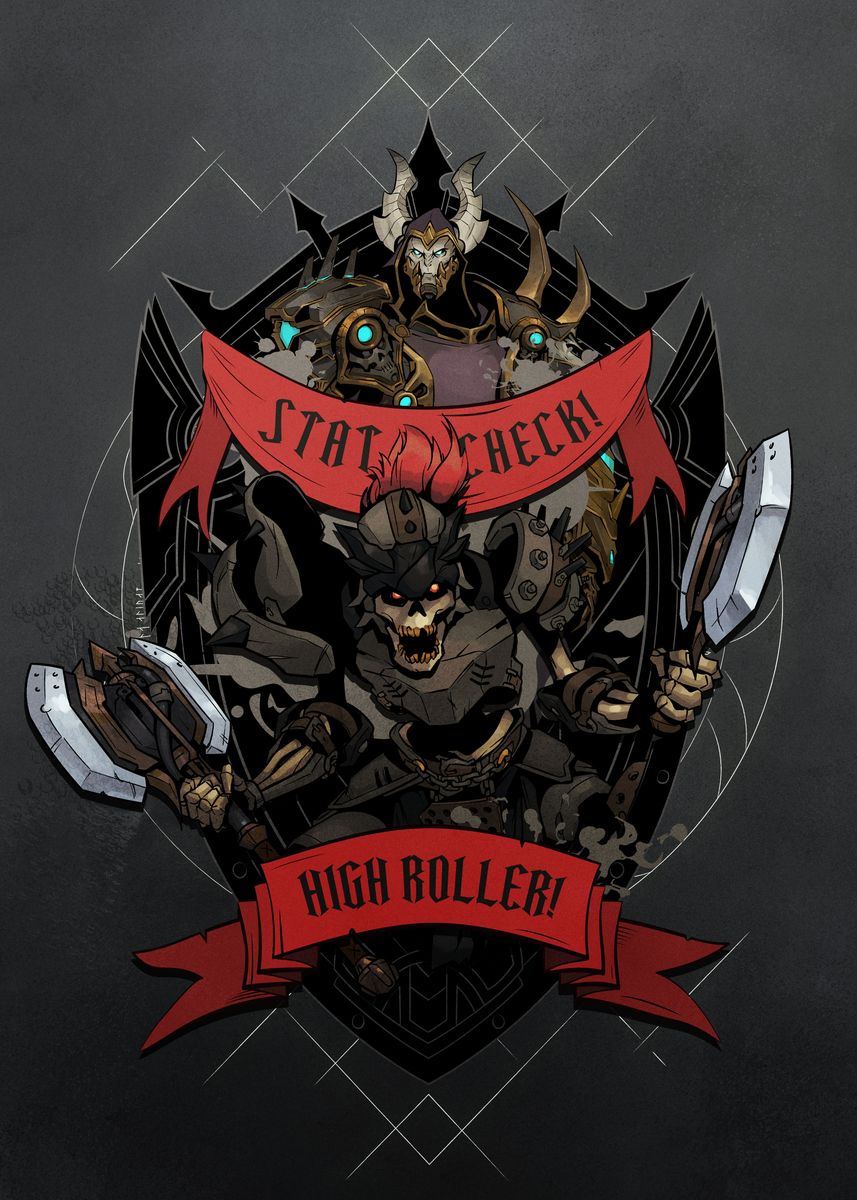 'Stat Check' Poster, picture, metal print, paint by Tiny Tina's ...