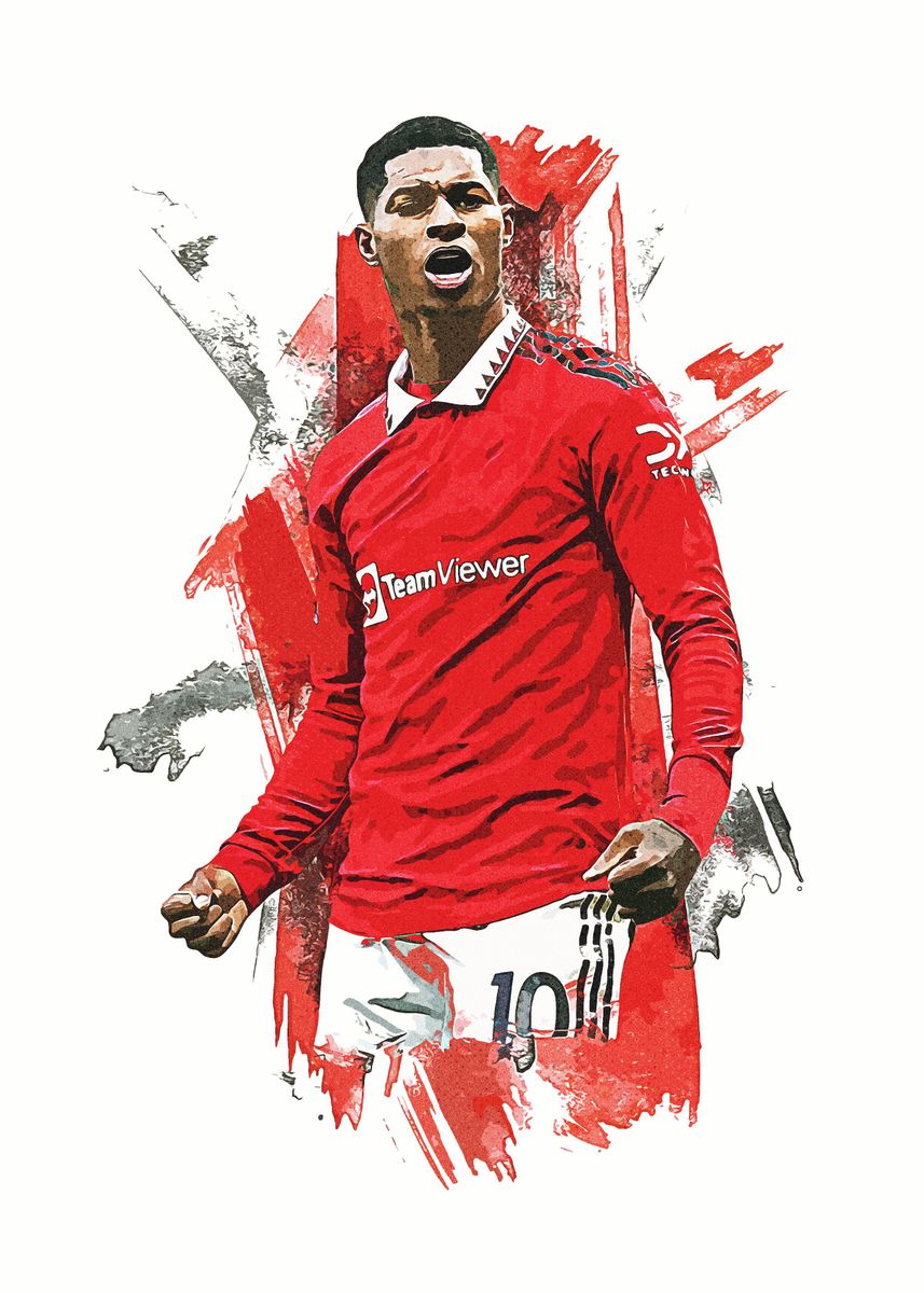 'Marcus Rashford' Poster, picture, metal print, paint by Nguyen Duc ...