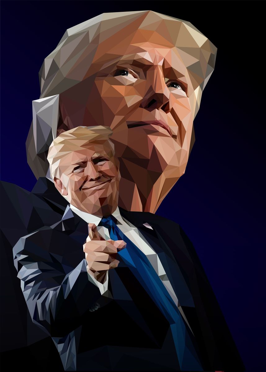 'make america great again' Poster, picture, metal print, paint by ...