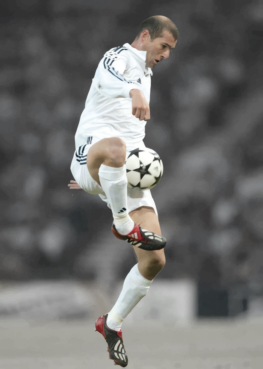 'Zidane' Poster, picture, metal print, paint by ARB Studio | Displate
