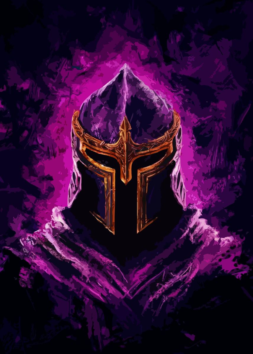 'Knight Purple Spartan' Poster, picture, metal print, paint by Muhammad ...