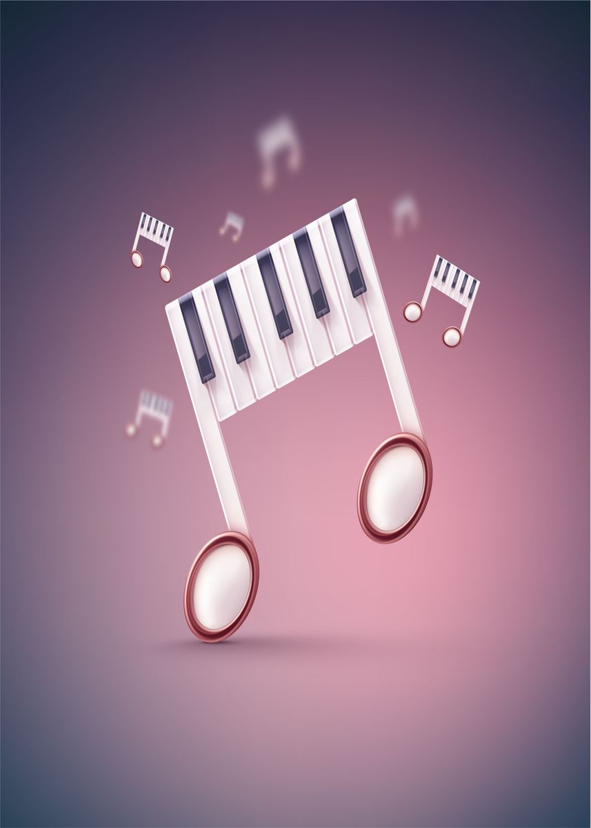 'Creative Music Note' Poster, picture, metal print, paint by ArtLife ...