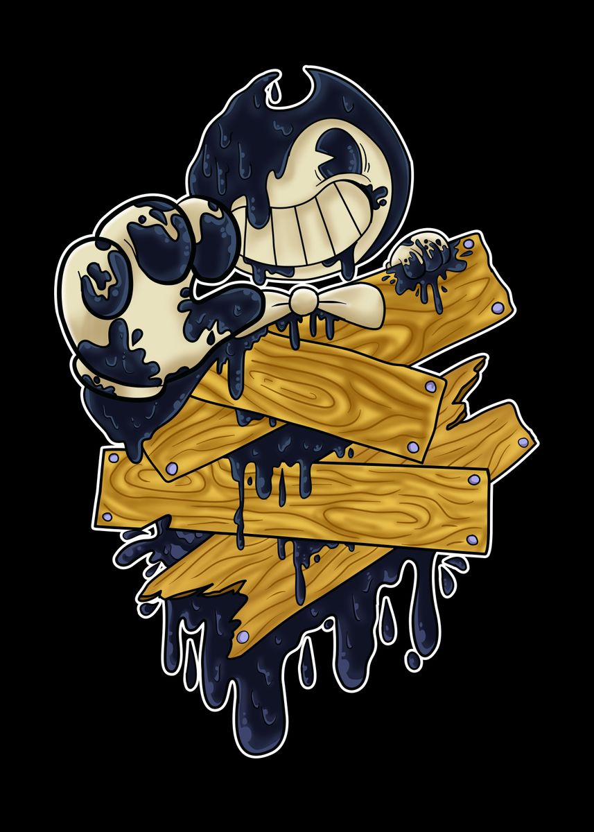 'Bendy and the ink machine' Poster, picture, metal print, paint by ...