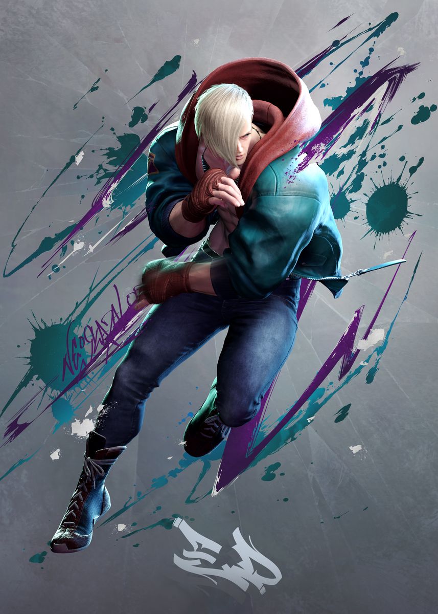 'Ed' Poster, picture, metal print, paint by Street Fighter | Displate