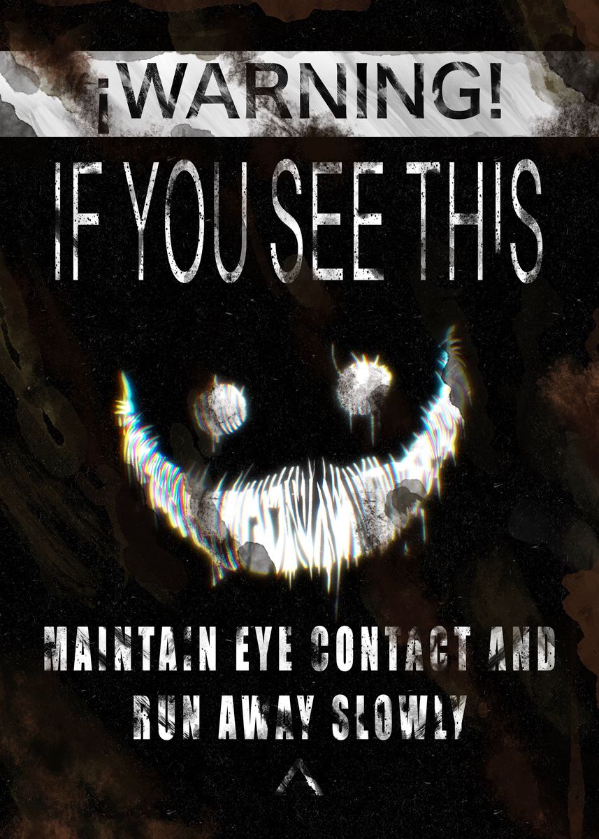 'The Backrooms Smilers Sign' Poster, picture, metal print, paint by ...