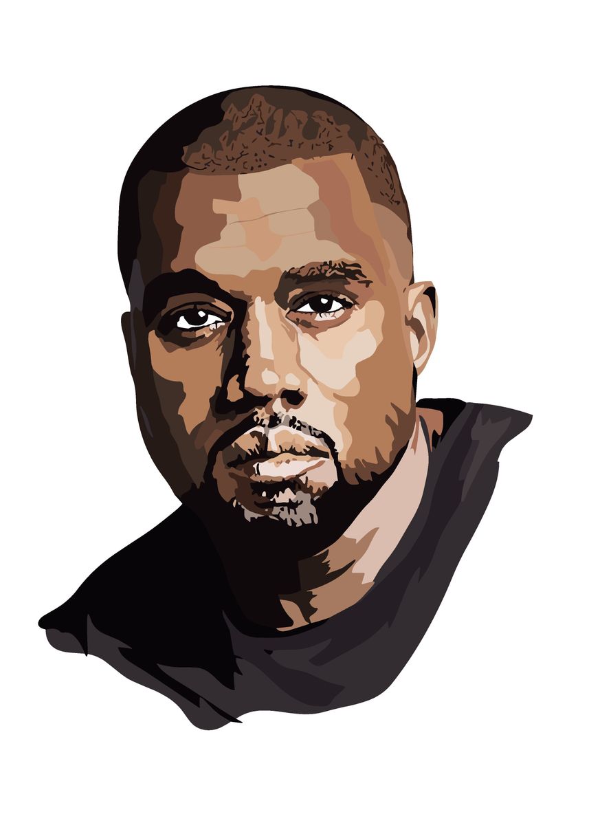 'Kanye West ' Poster, picture, metal print, paint by VisionPrint | Displate