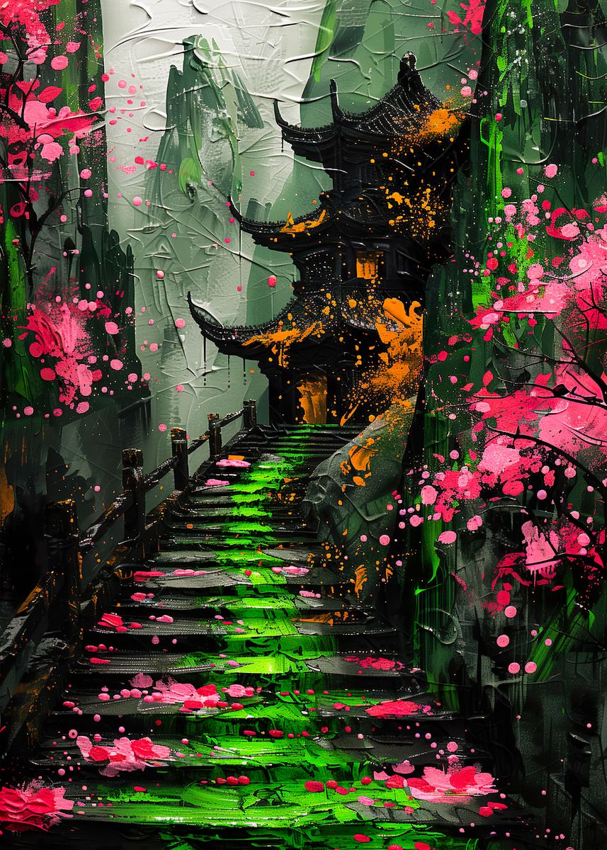 'Japanese Poison Way' Poster, picture, metal print, paint by ...