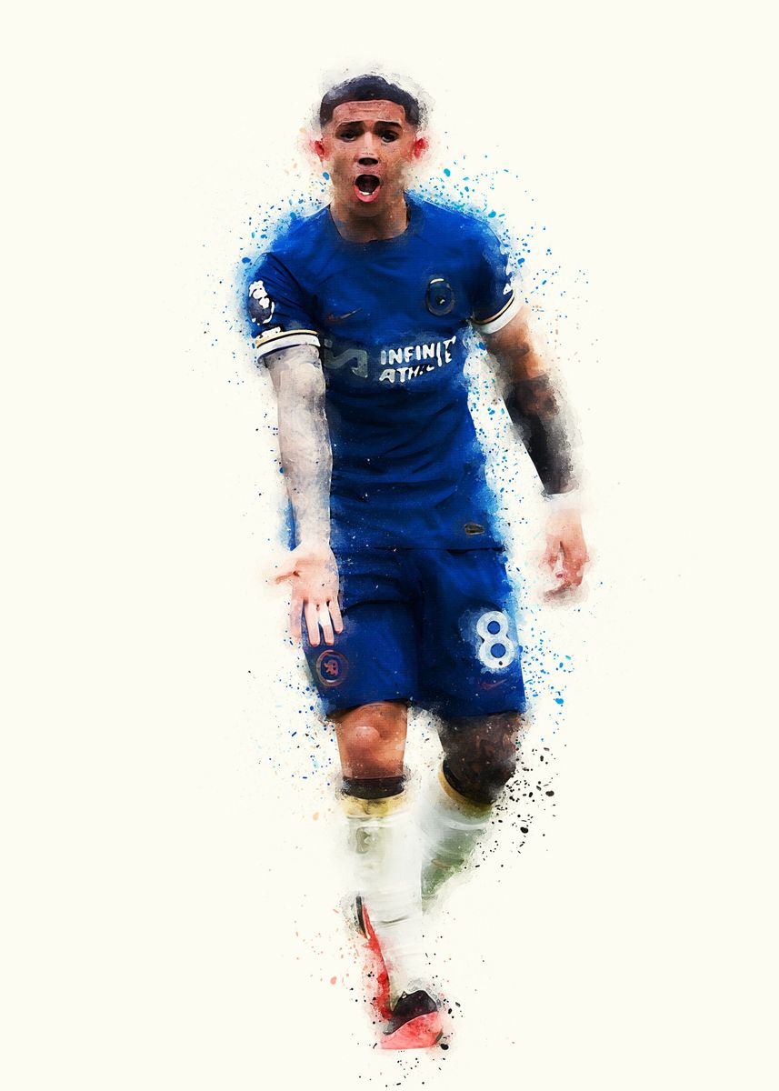 'Enzo Fernandez' Poster, picture, metal print, paint by RobertHall ...