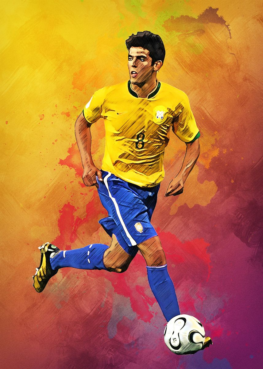 'Ricardo Kaka' Poster, picture, metal print, paint by HildaWarren ...