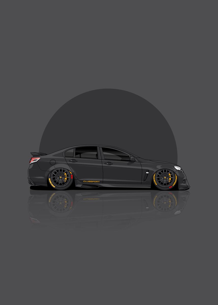 'Holden HSV R8' Poster, picture, metal print, paint by Dodi Firdaus ...