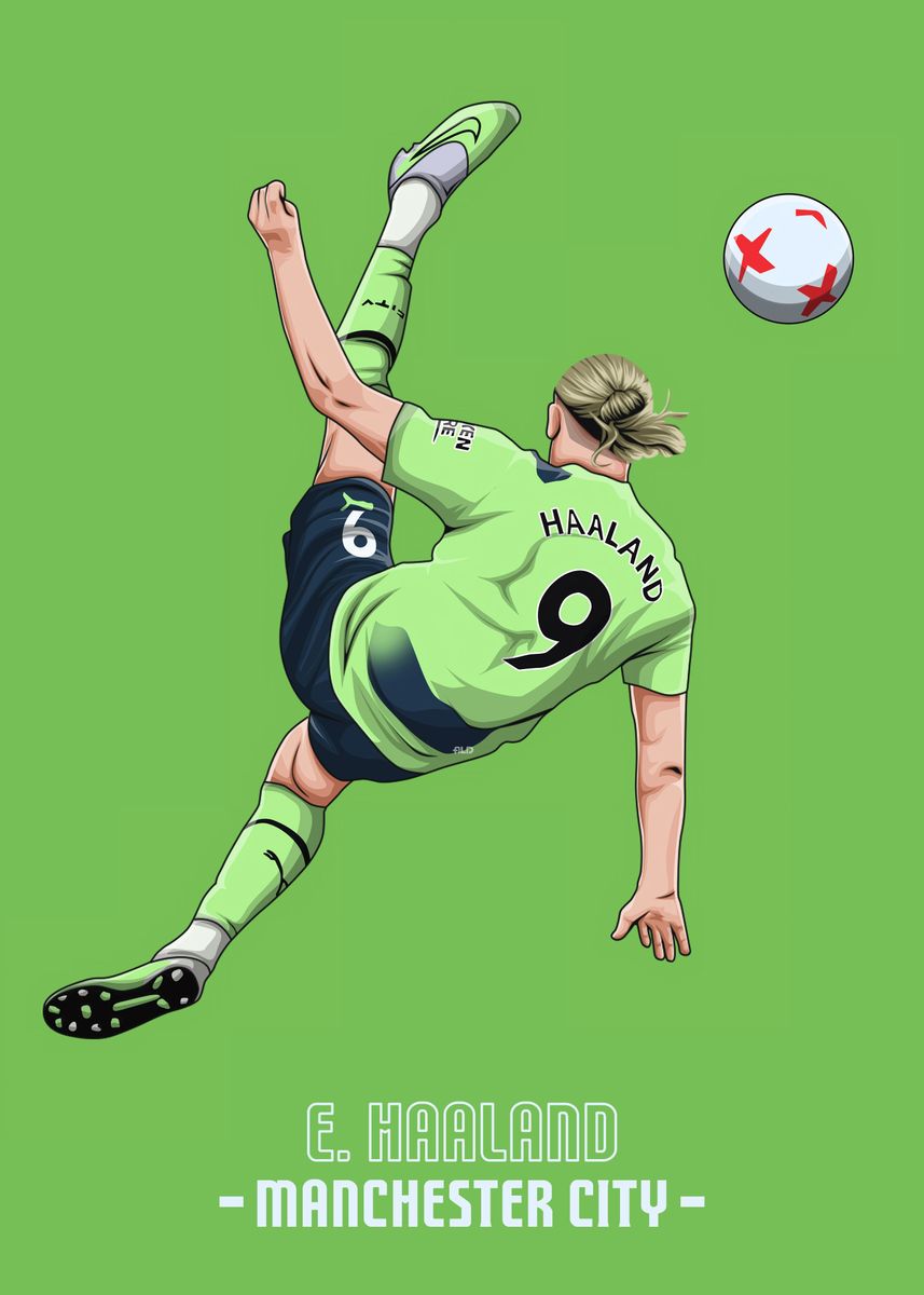 'hala erling haaland' Poster, picture, metal print, paint by Maknae Art ...