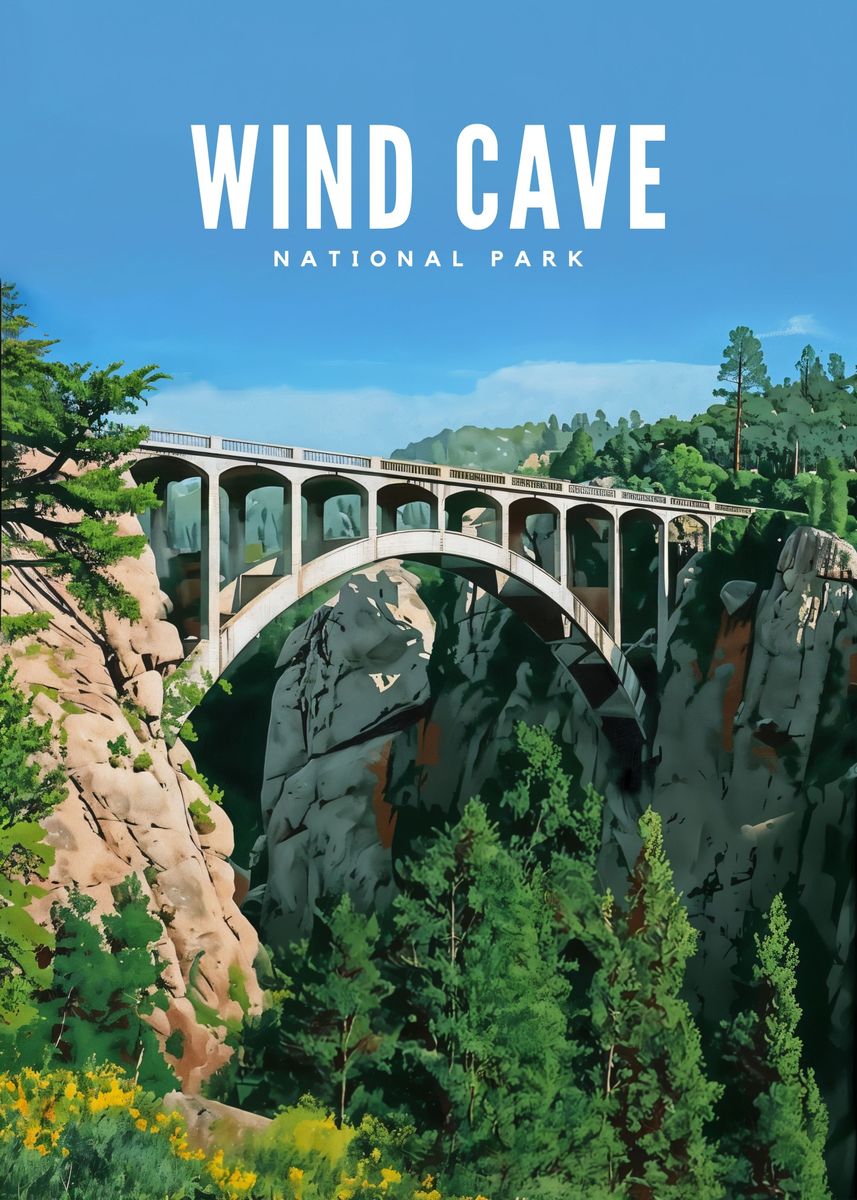 'Wind Cave National Park' Poster, picture, metal print, paint by Mark ...