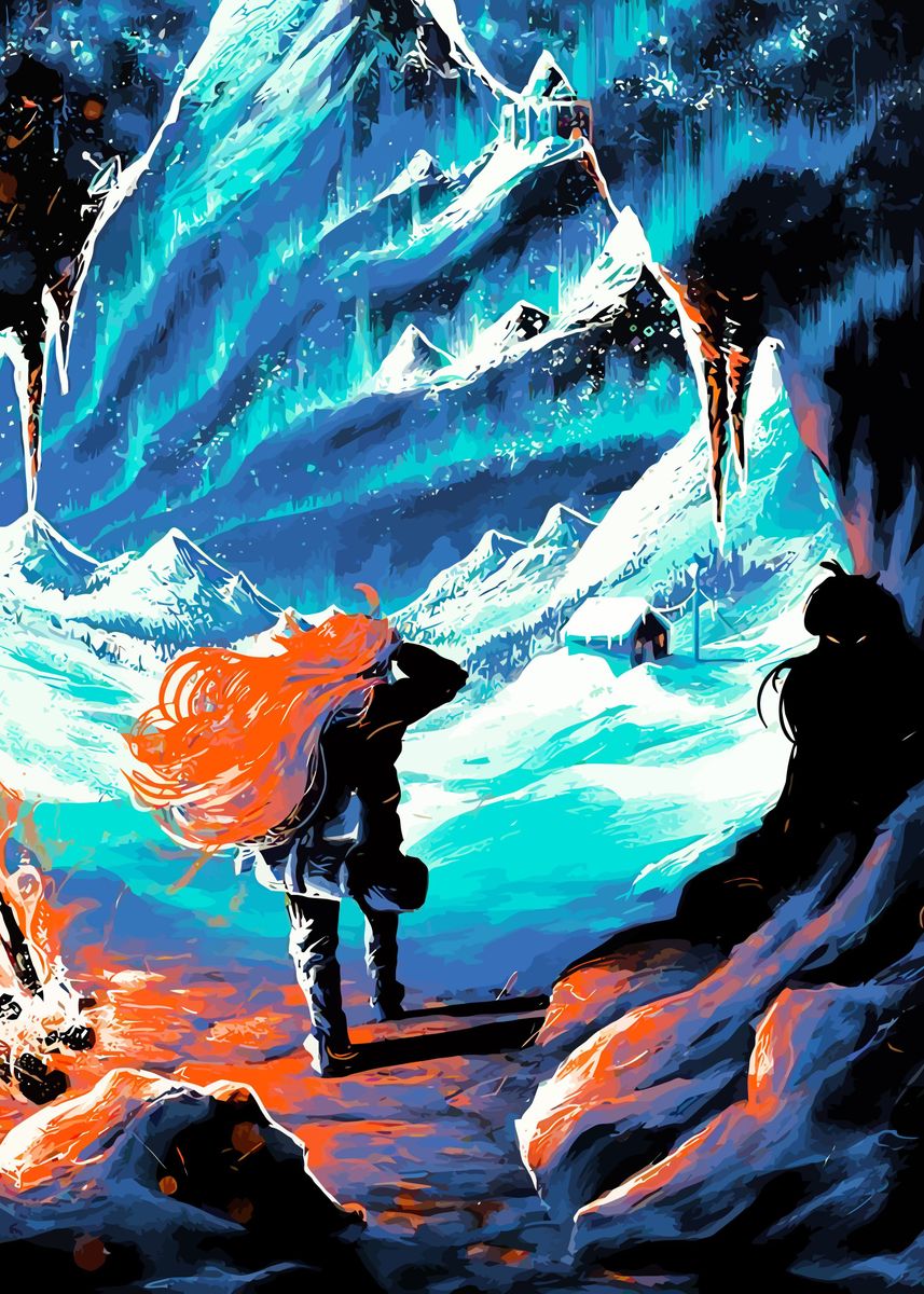 'Celeste' Poster, picture, metal print, paint by Avoudyn | Displate