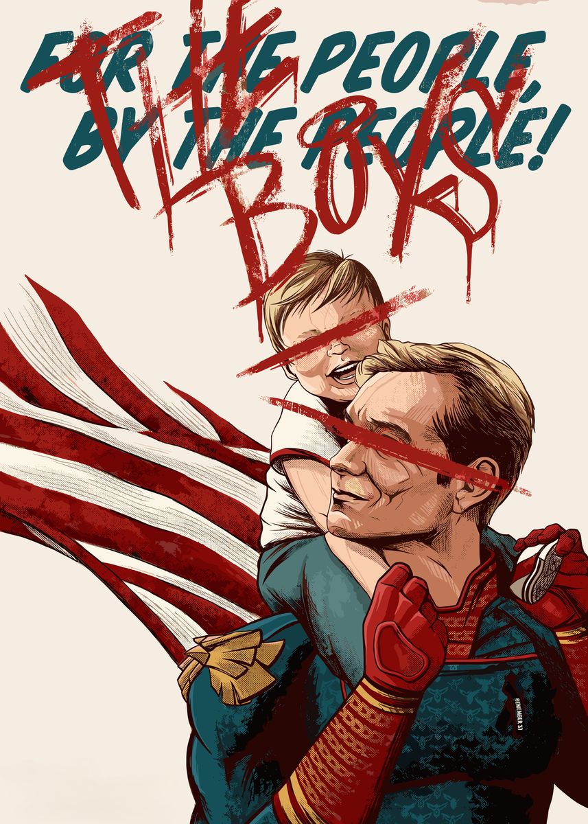 'The boys homelander' Poster, picture, metal print, paint by Artistic ...