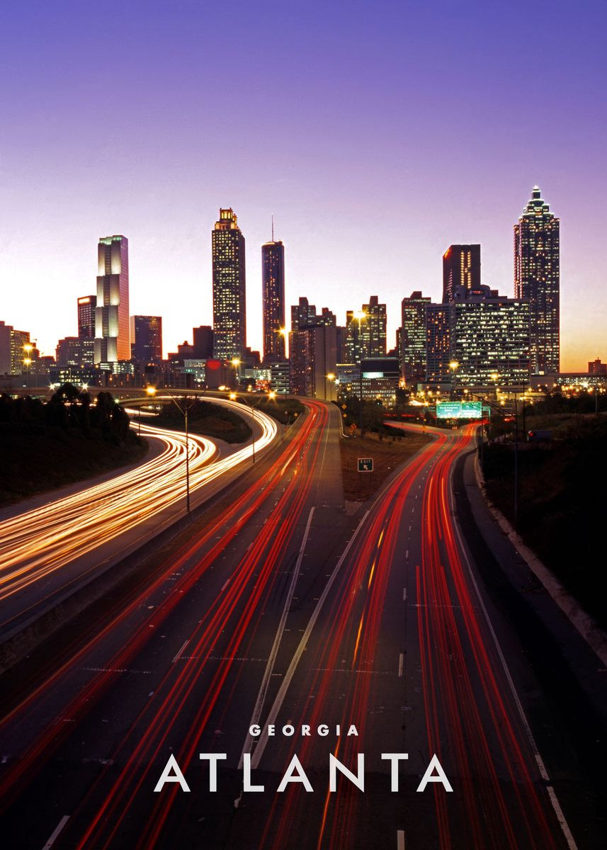 'Atlanta Georgia' Poster, picture, metal print, paint by Ez Photography ...