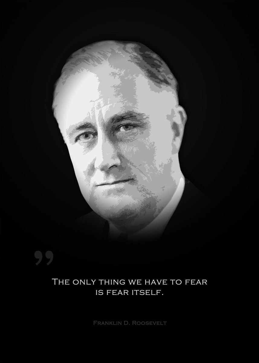 'FRANKLIN D ROOSEVELT' Poster, picture, metal print, paint by Chris ...