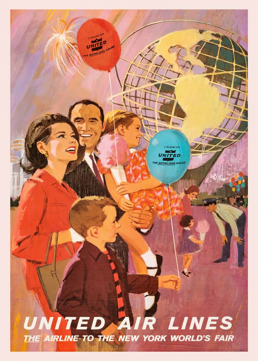 'Vintage Worlds Fair Ad' Poster, picture, metal print, paint by Steel ...