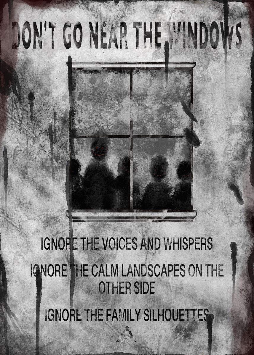 'The Backrooms Windows Sign' Poster, picture, metal print, paint by ...