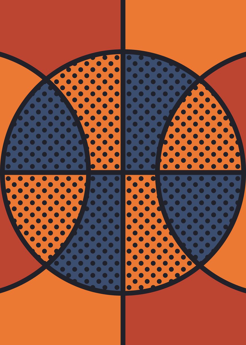'Abstract basketball' Poster, picture, metal print, paint by KurArt ...