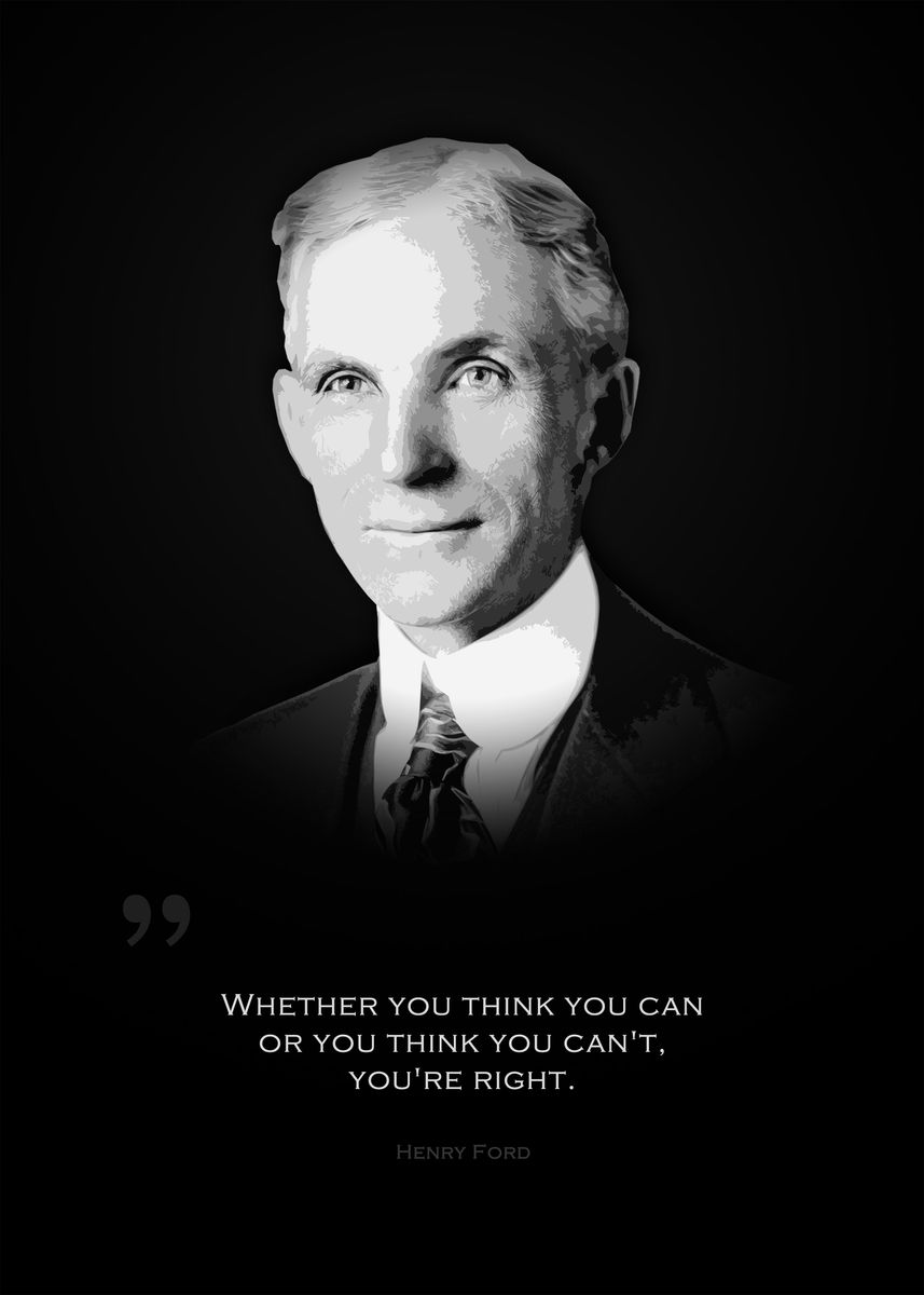 'HENRY FORD' Poster, picture, metal print, paint by Chris | Displate