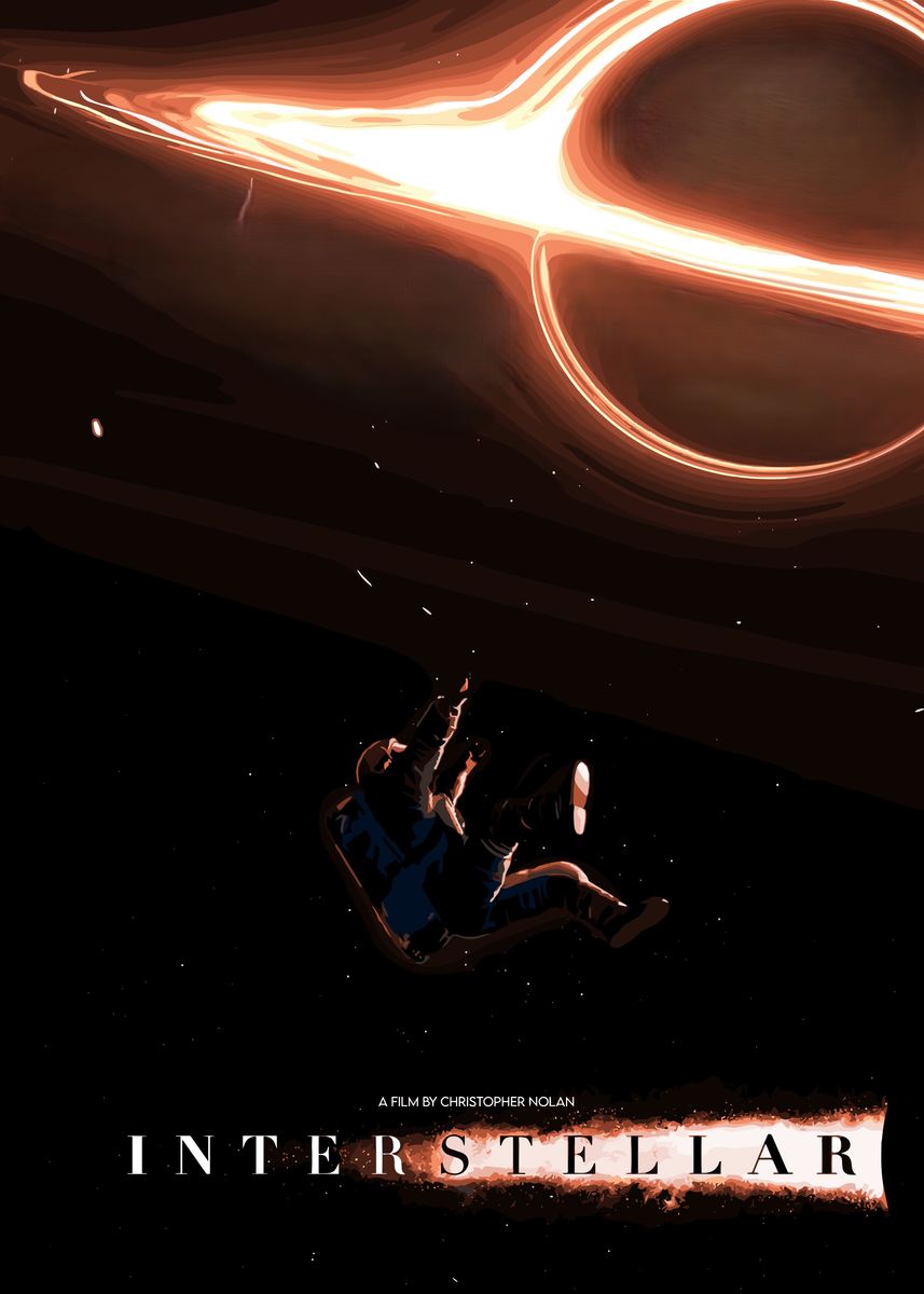 'Interstellar Black Hole' Poster, picture, metal print, paint by ...