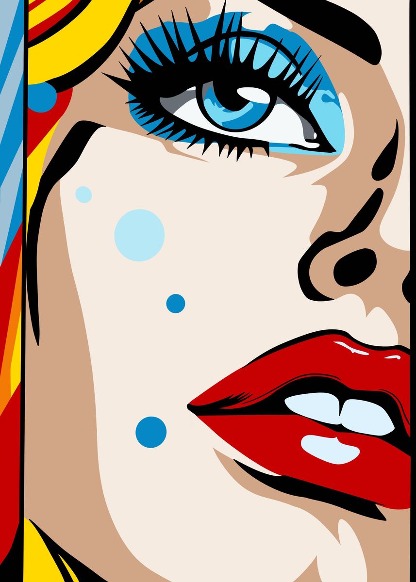 'Girl' Poster, picture, metal print, paint by Karin Studio | Displate