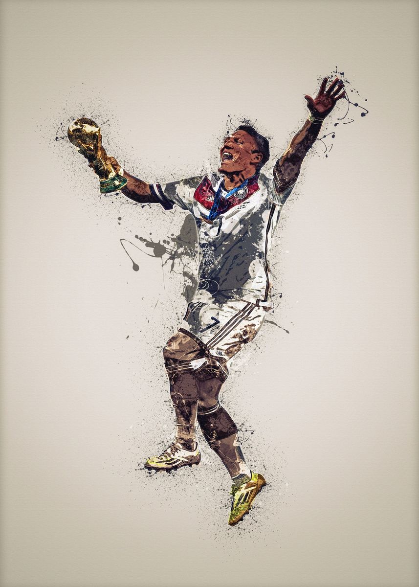 'Bastian Schweinsteiger ' Poster, picture, metal print, paint by Ollie ...