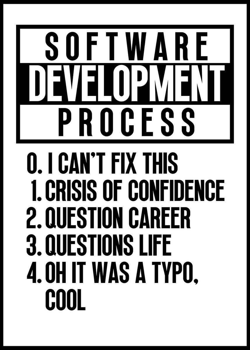 'Software Development' Poster, picture, metal print, paint by Wezt ...
