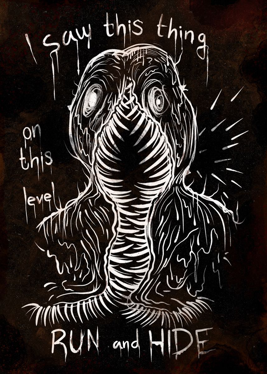 'The Backrooms Skin stealer' Poster, picture, metal print, paint by ...