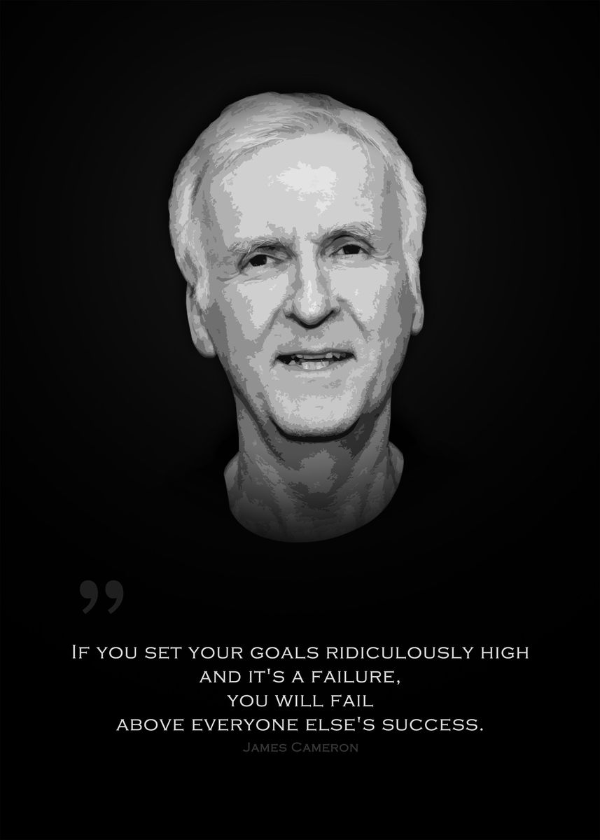 'JAMES CAMERON' Poster, picture, metal print, paint by Chris | Displate