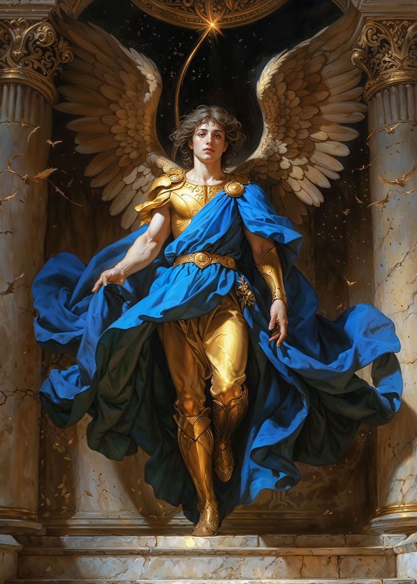 'Archangel' Poster, picture, metal print, paint by Alice White Milano ...