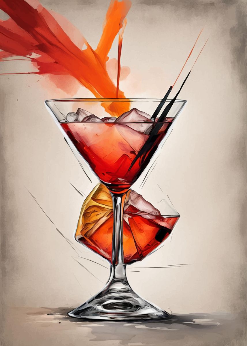 'Cosmopolitan' Poster, picture, metal print, paint by Art Creative ...