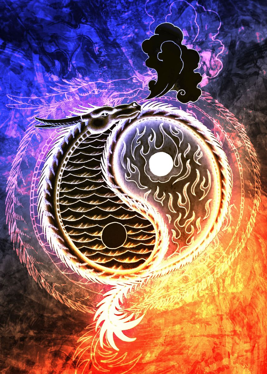 'Fire and Ice' Poster, picture, metal print, paint by Robert Ball ...