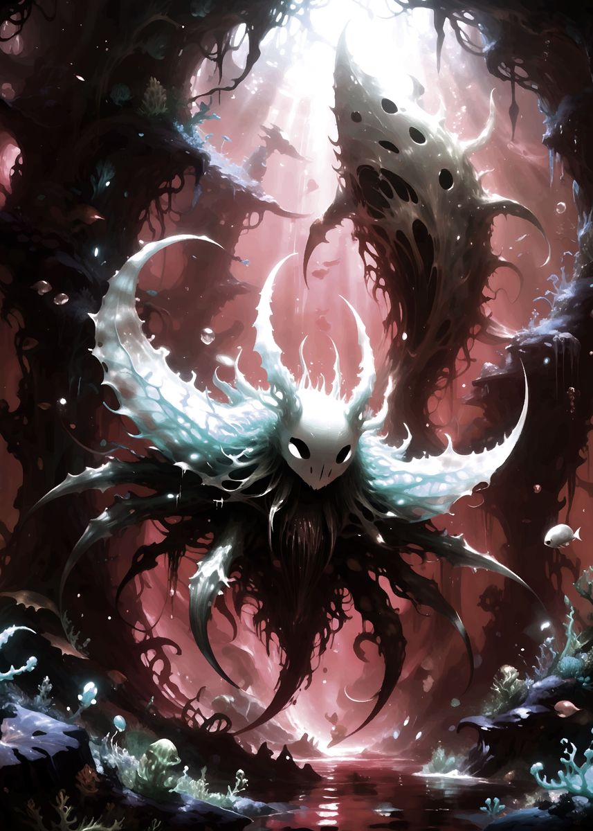 'hollow flames' Poster, picture, metal print, paint by Shieru | Displate