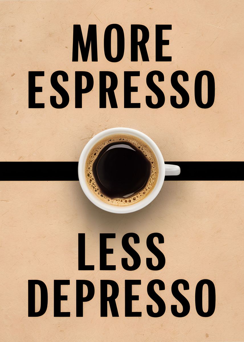 'Coffee Espresso Caffeine' Poster, picture, metal print, paint by Art ...