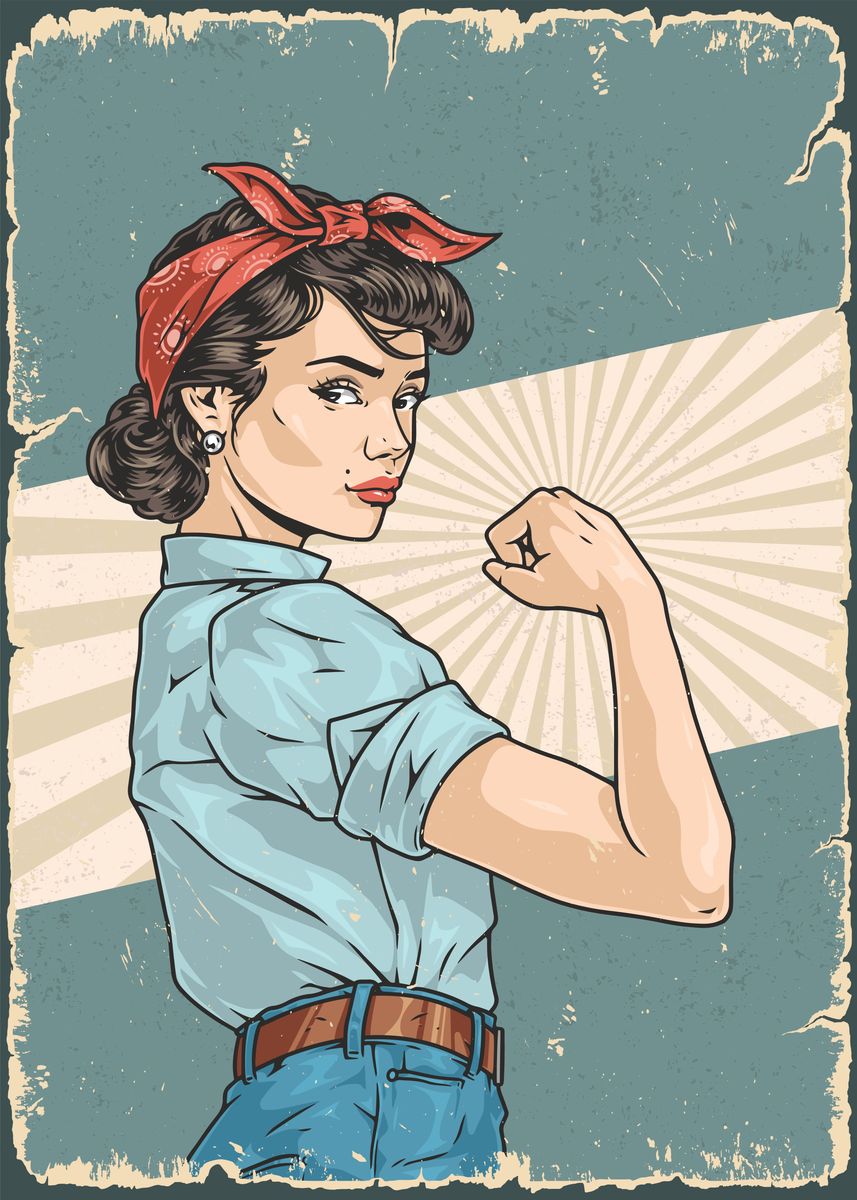 'Independent Woman Girl' Poster, picture, metal print, paint by ...