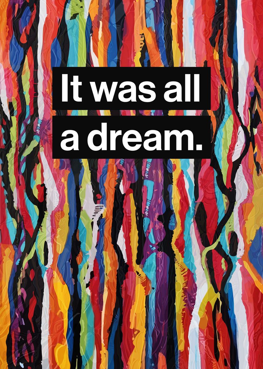 'All a dream Rap Legend' Poster, picture, metal print, paint by Uber ...