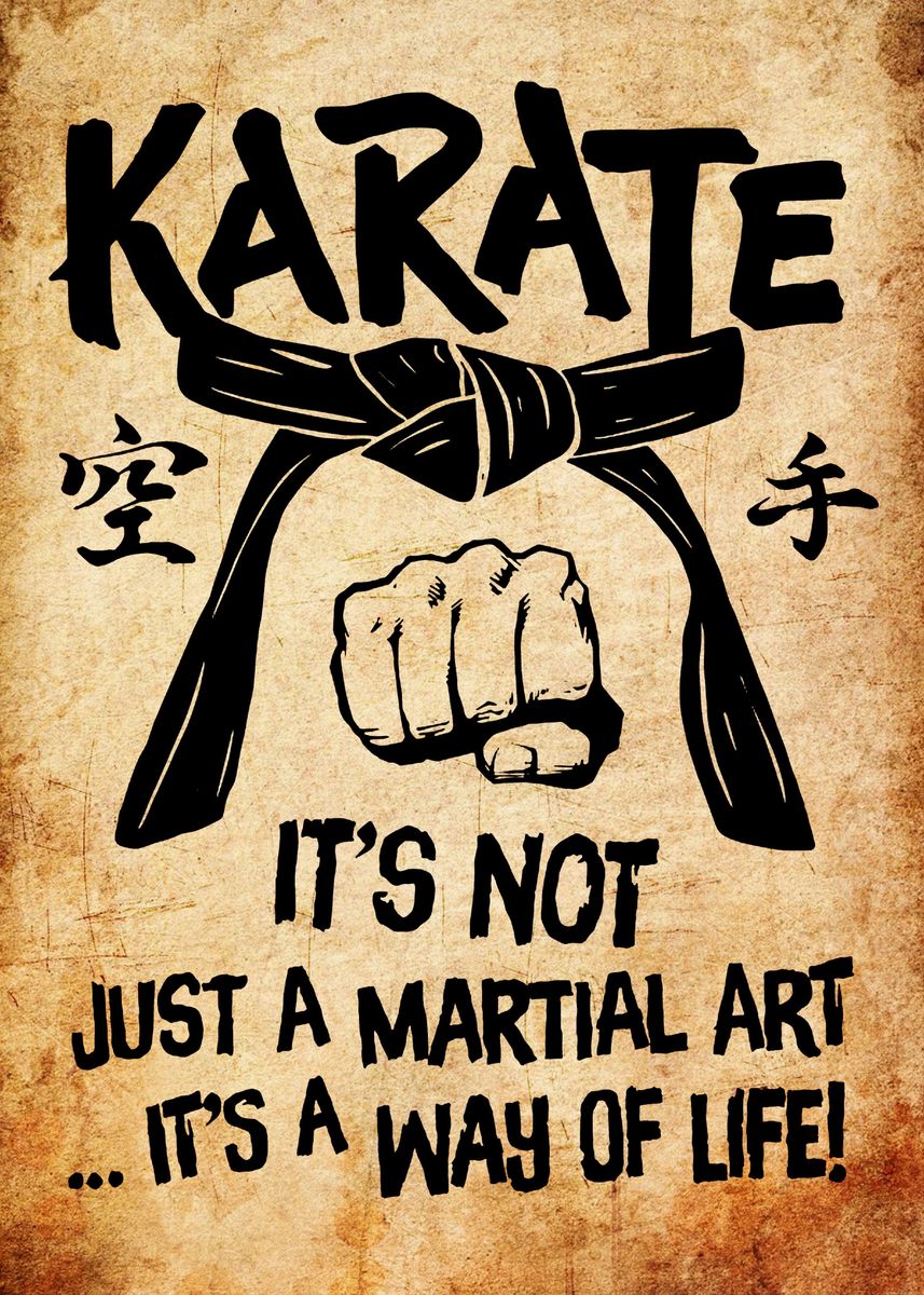'Karate' Poster, picture, metal print, paint by STRAIGHT | Displate