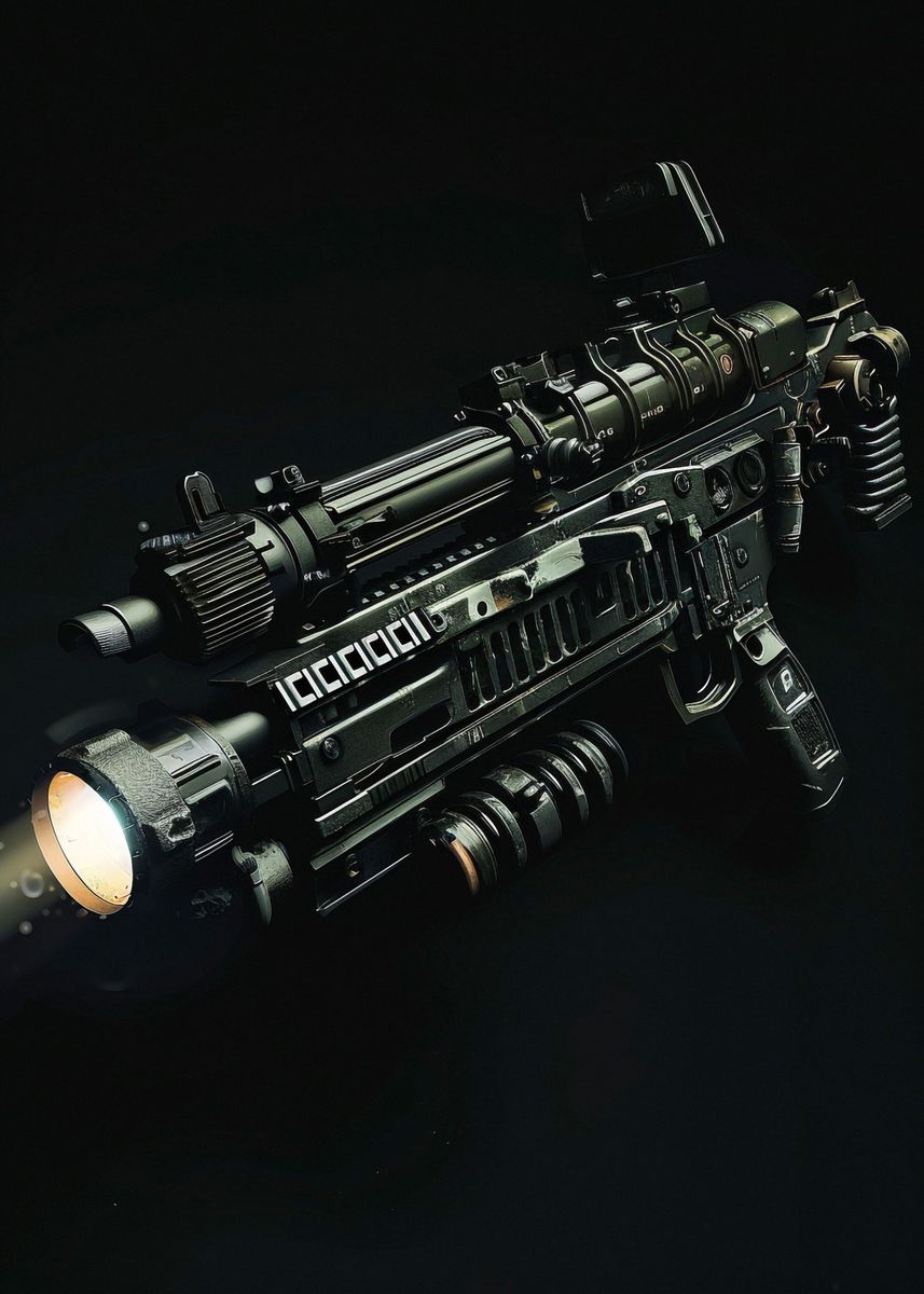 'M203 Grenade Launcher weap' Poster, picture, metal print, paint by ...
